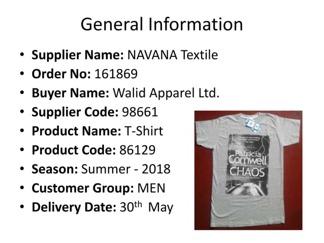 Order sheet presentation by walid | PPTX