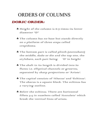 Orders of columns | DOCX
