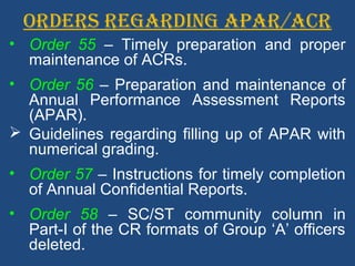 Orders regarding apar | PPT