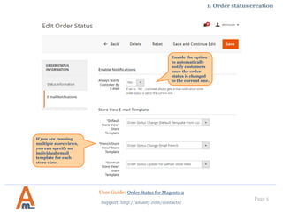 Order Status for Magrnto 2 by Amasty | PPT