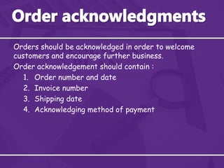 Orders & their execution | PPTX