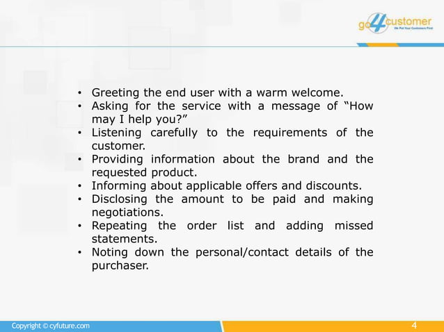 Order Taking Call Centre: Tips and tricks | PPT