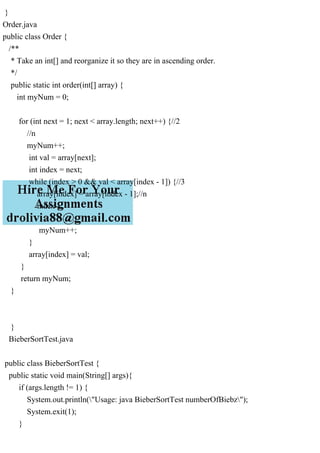 OrderTest.javapublic class OrderTest { Get an arra.pdf