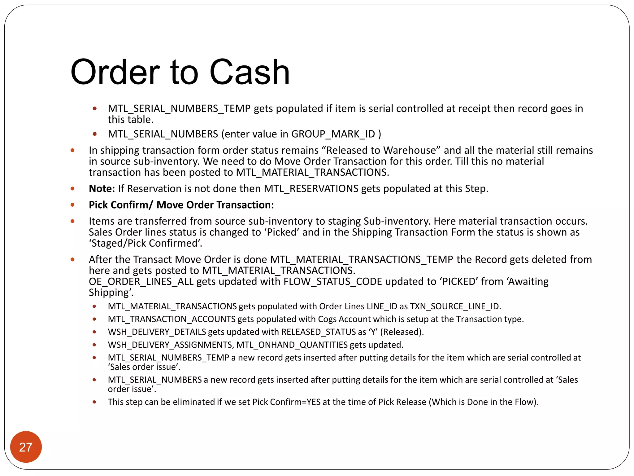 Order to cash | PPTX