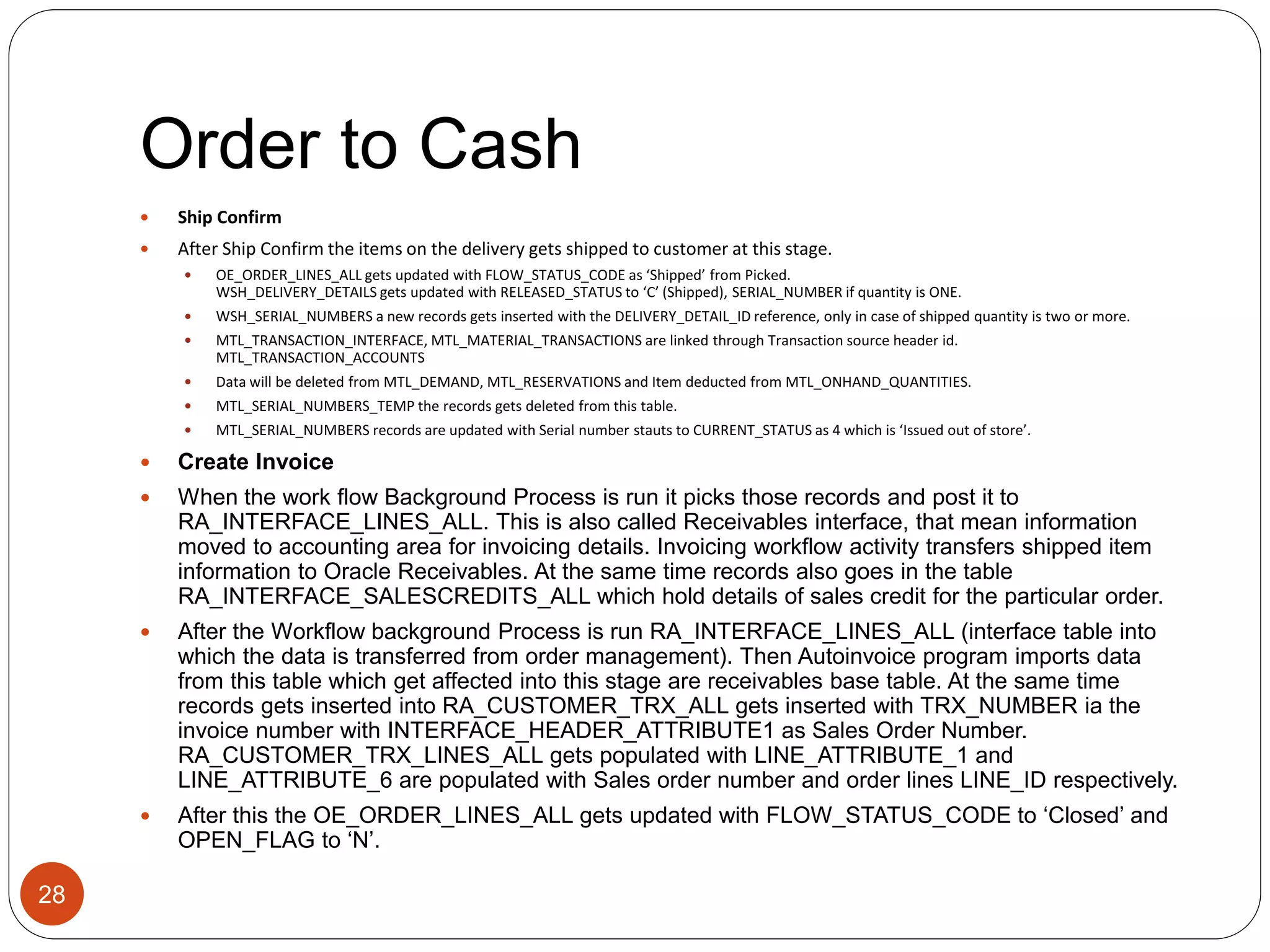 Order to cash | PPTX