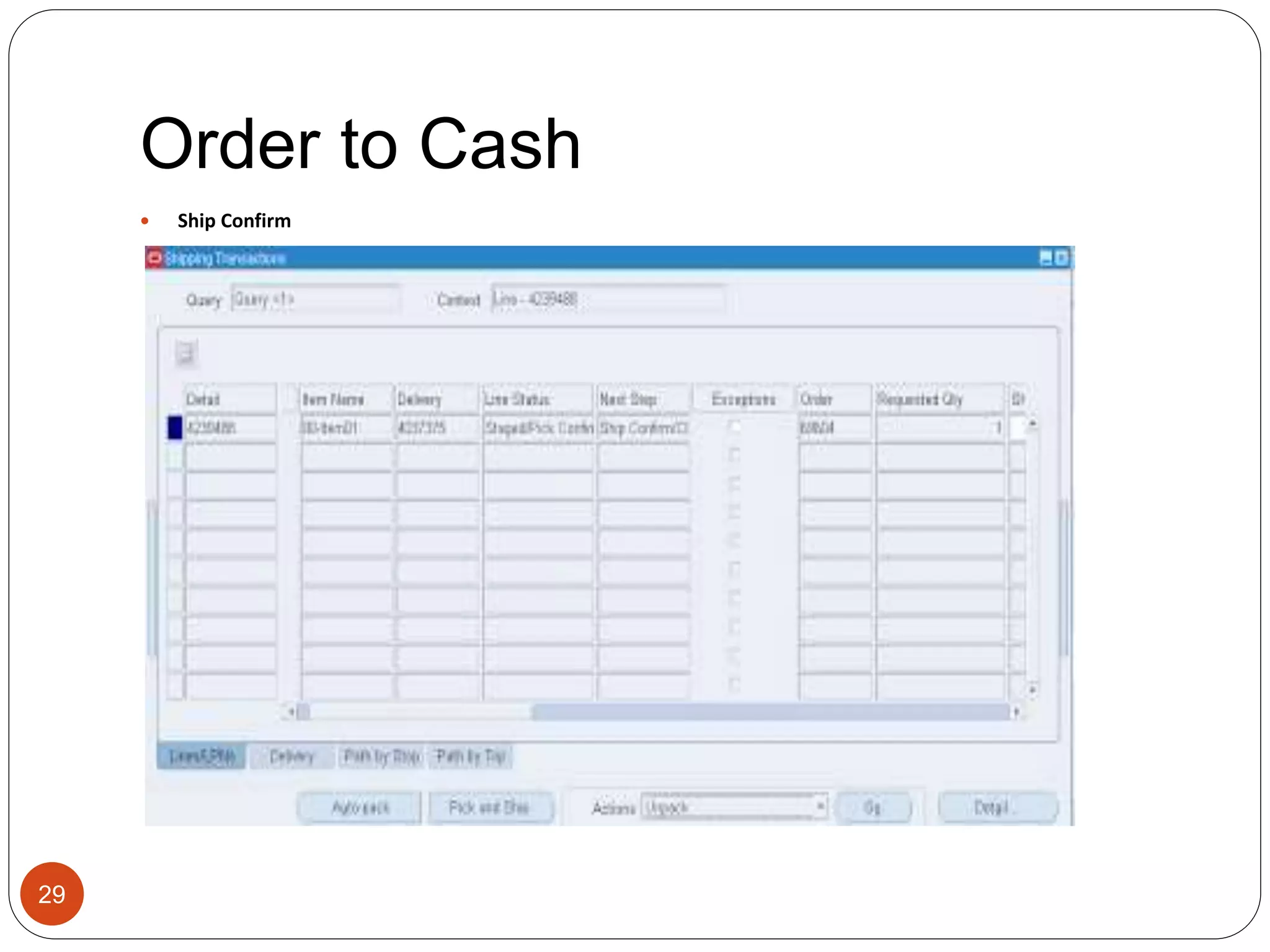 Order to cash | PPTX