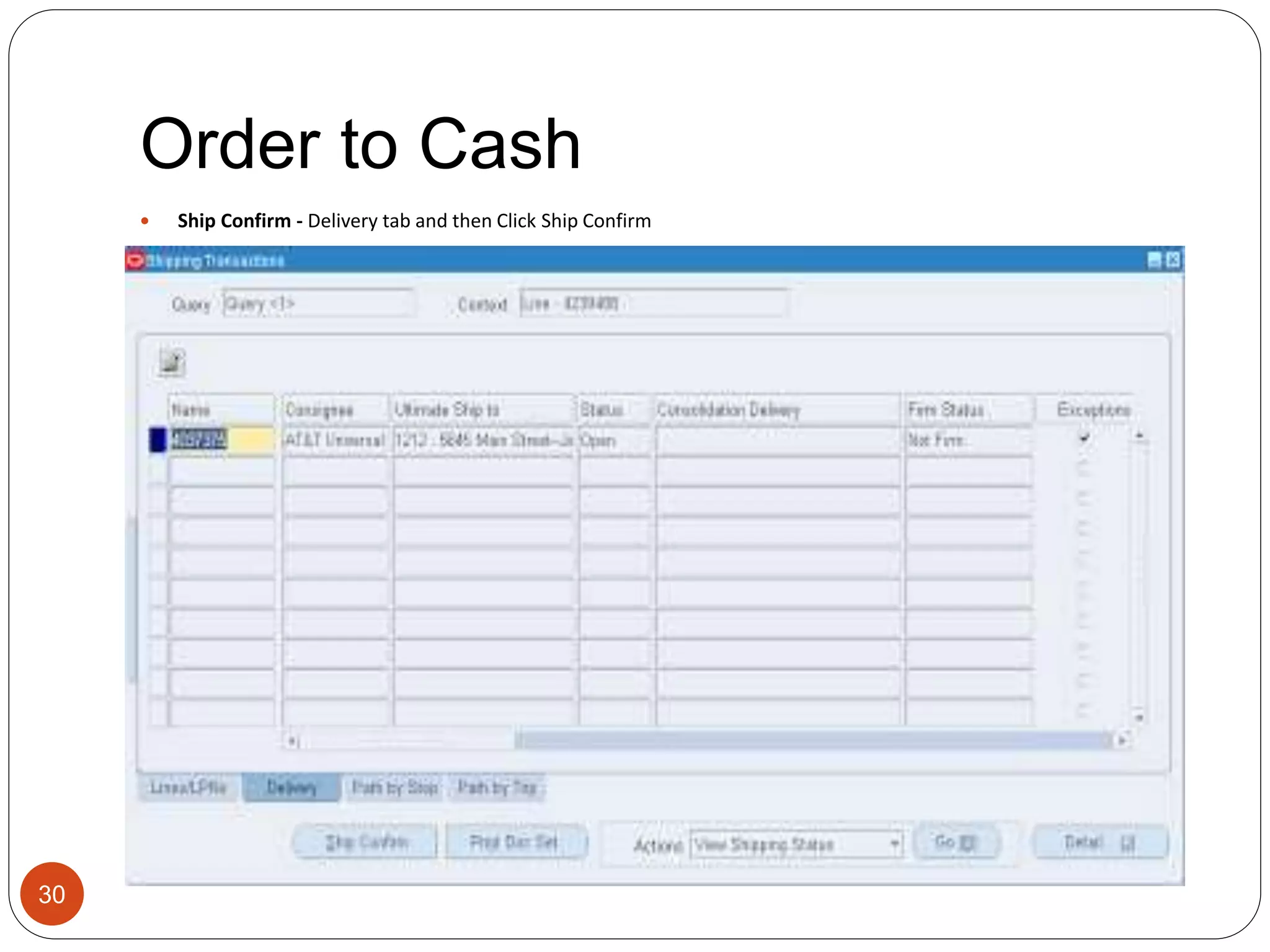 Order to cash | PPTX