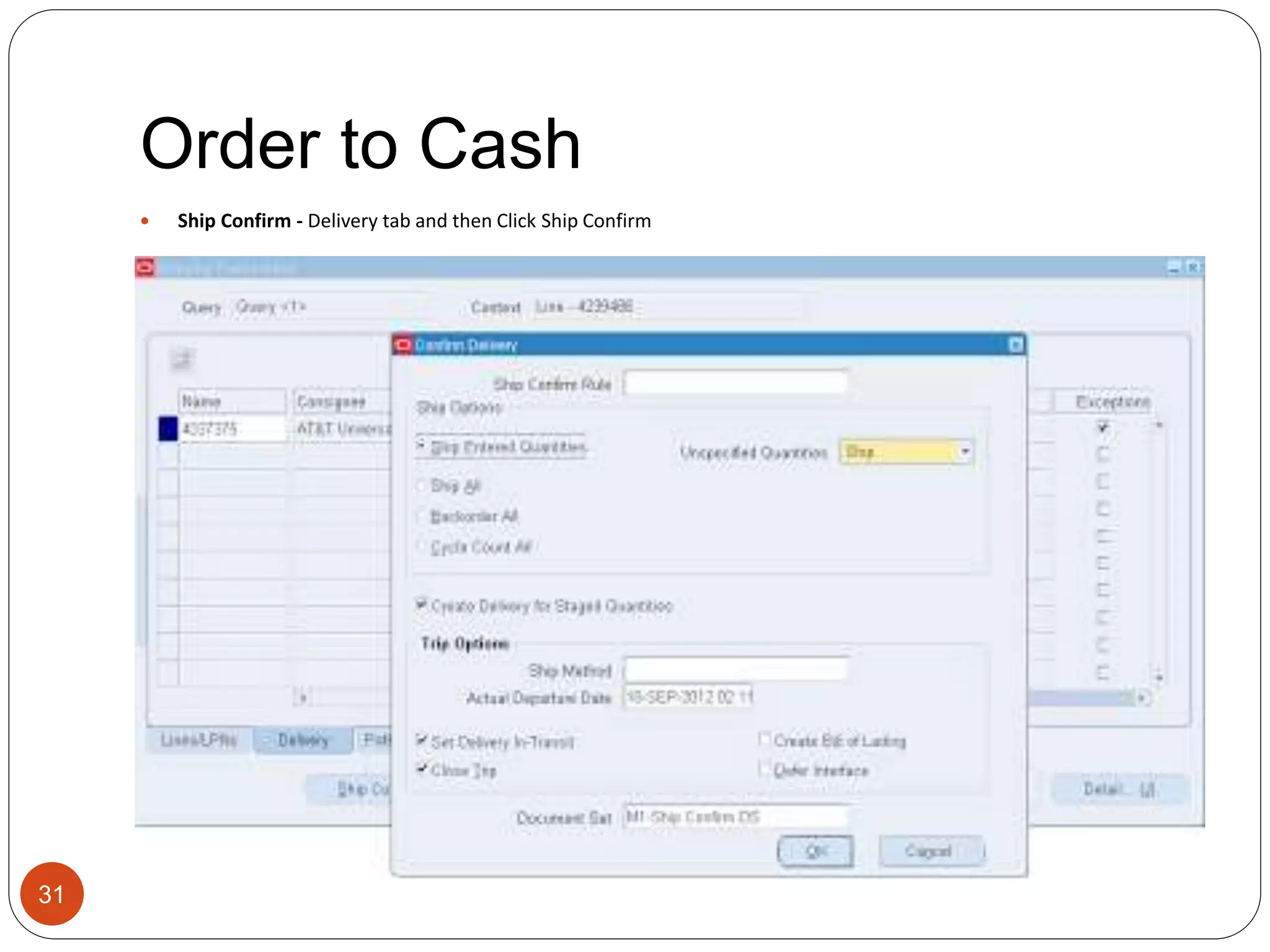 Order to cash | PPTX