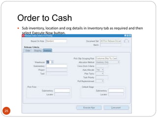 Order to cash | PPTX