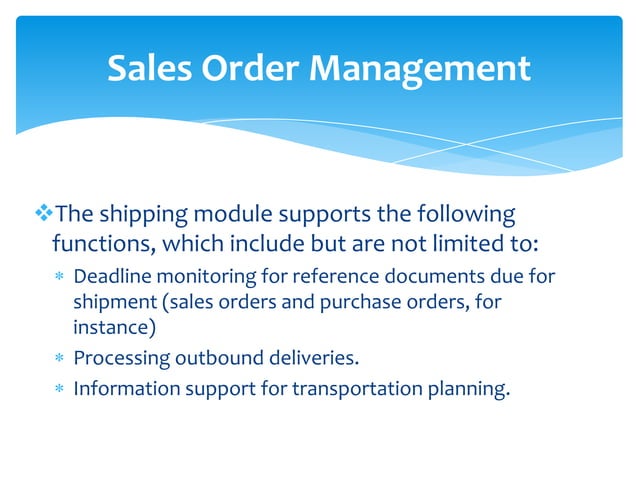 SAP Order To Cash Cycle | PPTX