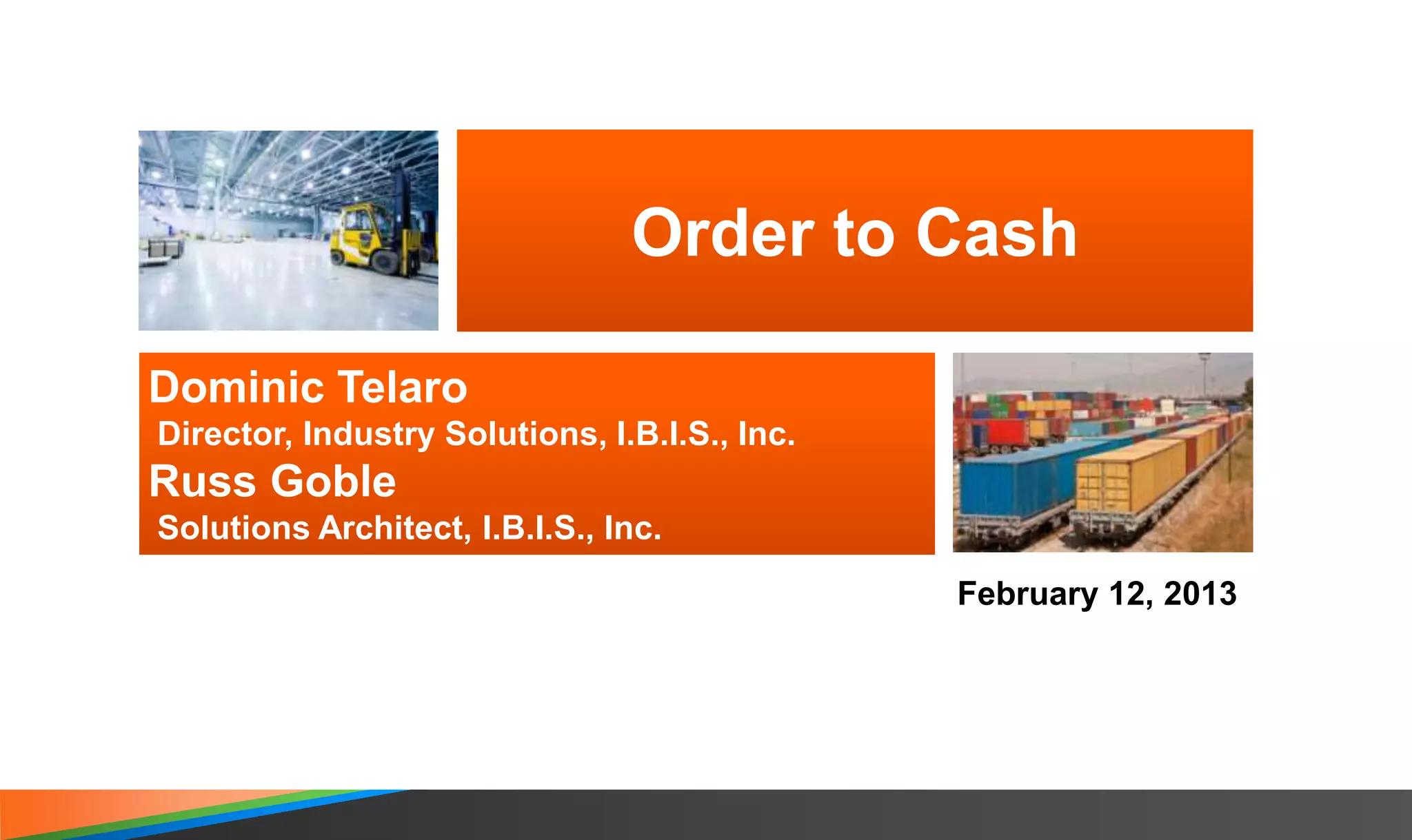 Order to cash final | PPT