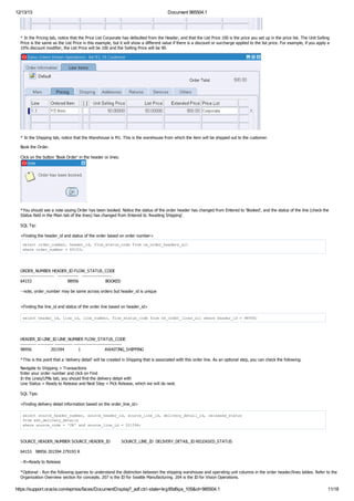 Order to cash flow cycle in order management | PDF