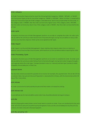 Order to cash flow cycle in order management in detail | DOCX