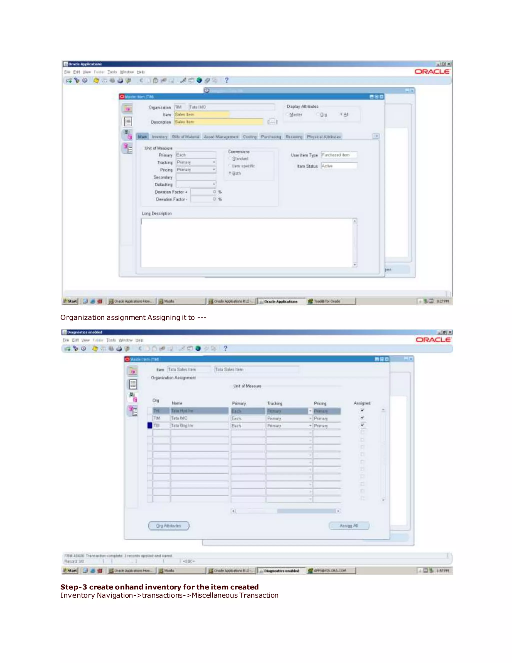 Order to cash with tables | DOCX