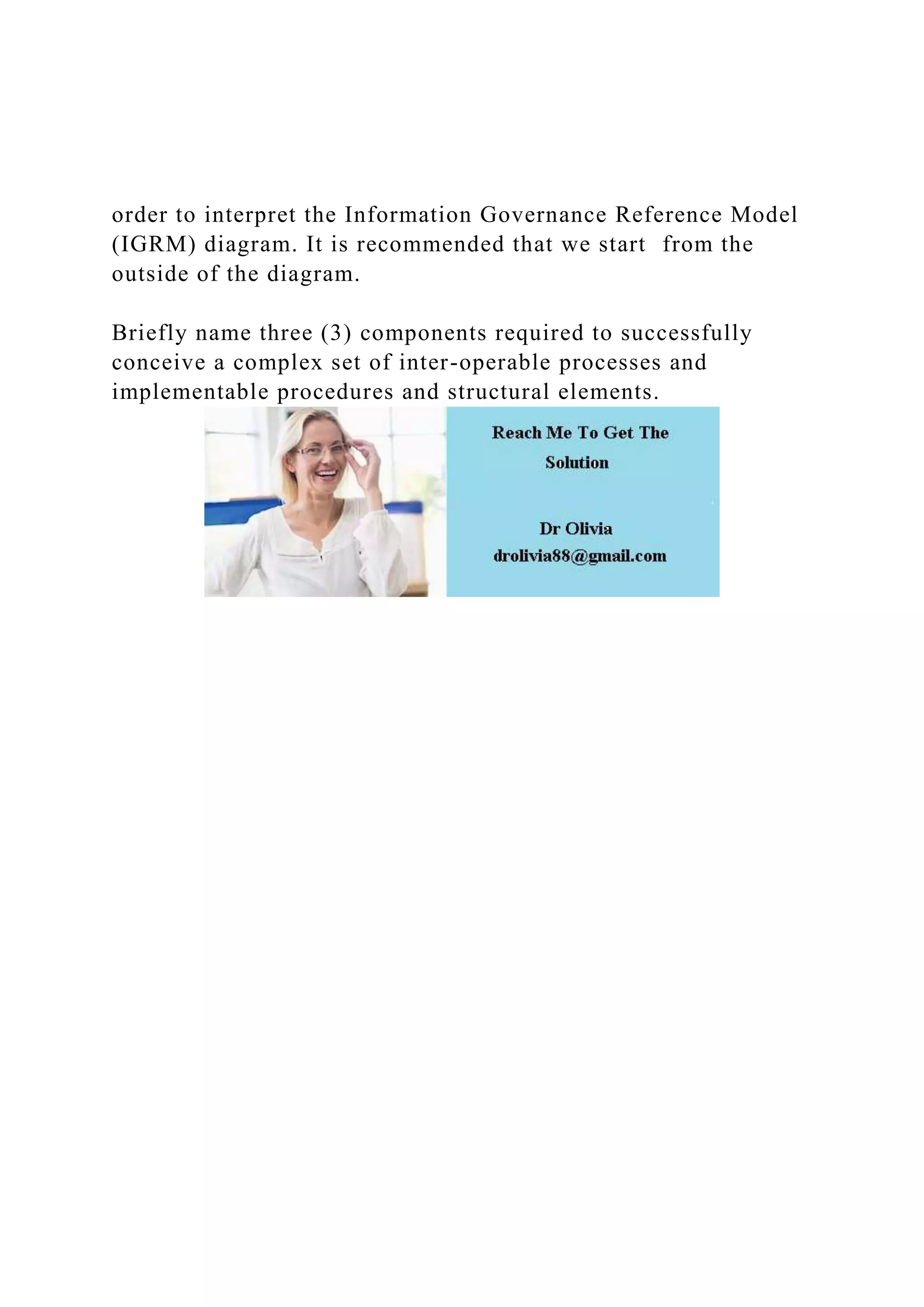 order to interpret the Information Governance Reference Model (I.docx