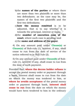 Order 21 RULE 1 AND 2 CPC | PDF