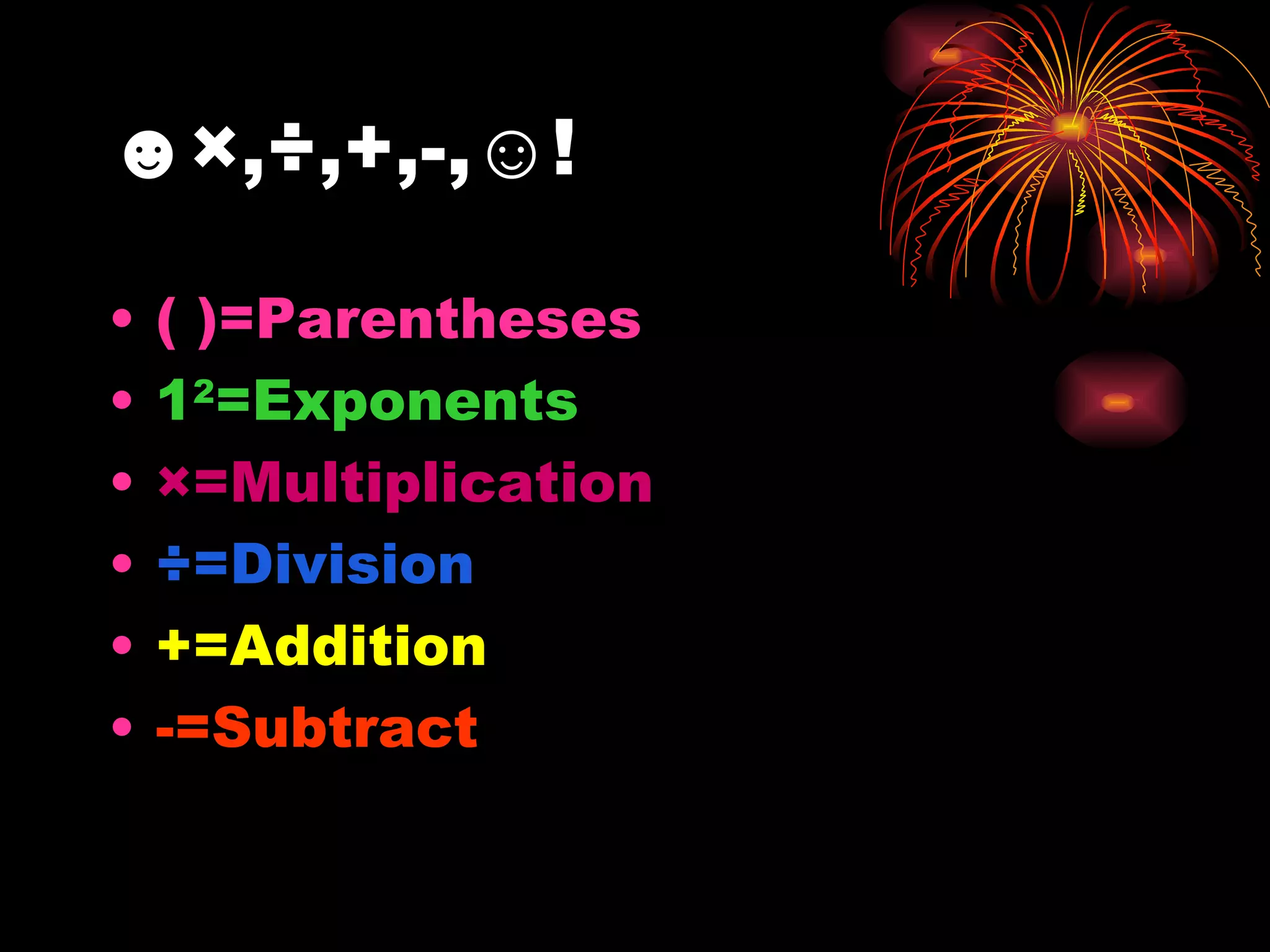 Order of Operations | PPT