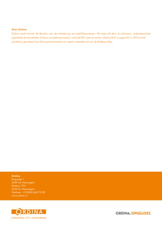 Ordina Folder Lean6sigma | PDF