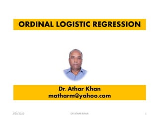 Ordinal logistic regression | PDF