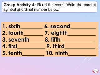 Classroom Observation for Grade 1-Ordinal Number.pptx