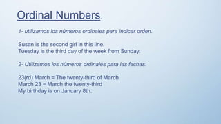 Ordinal numbers | PPT