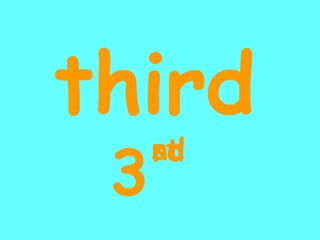 Ordinal numbers | PPT | Beekeeping | Hobbies & Interests