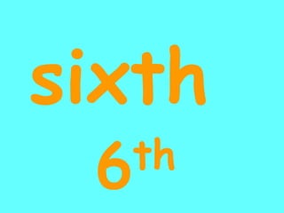 Ordinal numbers | PPT