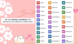 MATH- ORDINAL NUMBERS BEST FOR GRADE 1 STUDENTS | PDF