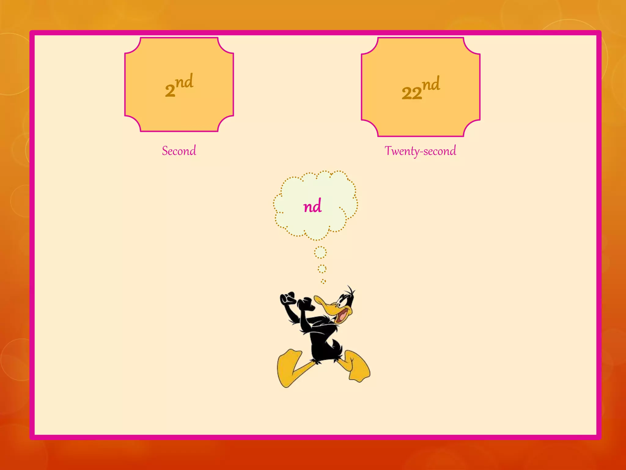 Ordinal numbers 1 - 31st - with animated voiceover | PPTX