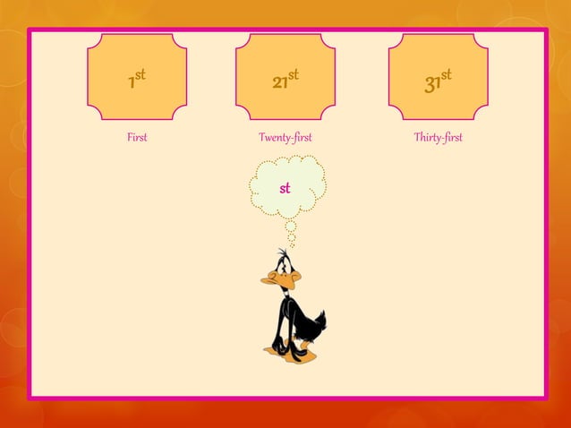 Ordinal numbers 1 - 31st - with animated voiceover | PPTX | Anniversary ...