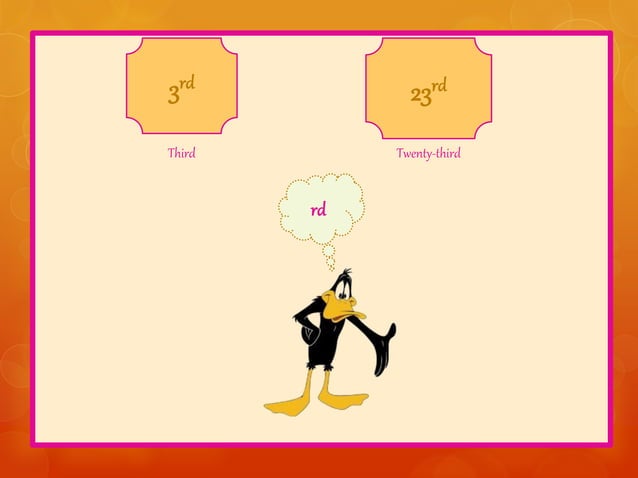 Ordinal numbers 1 - 31st - with animated voiceover | PPTX