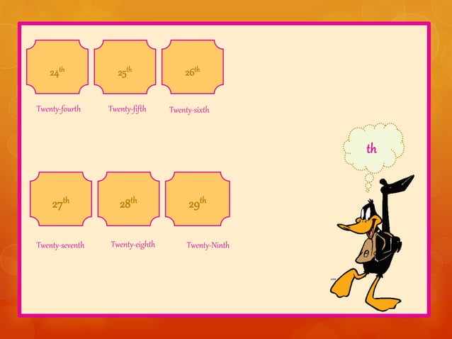 Ordinal numbers 1 - 31st - with animated voiceover | PPTX | Anniversary ...