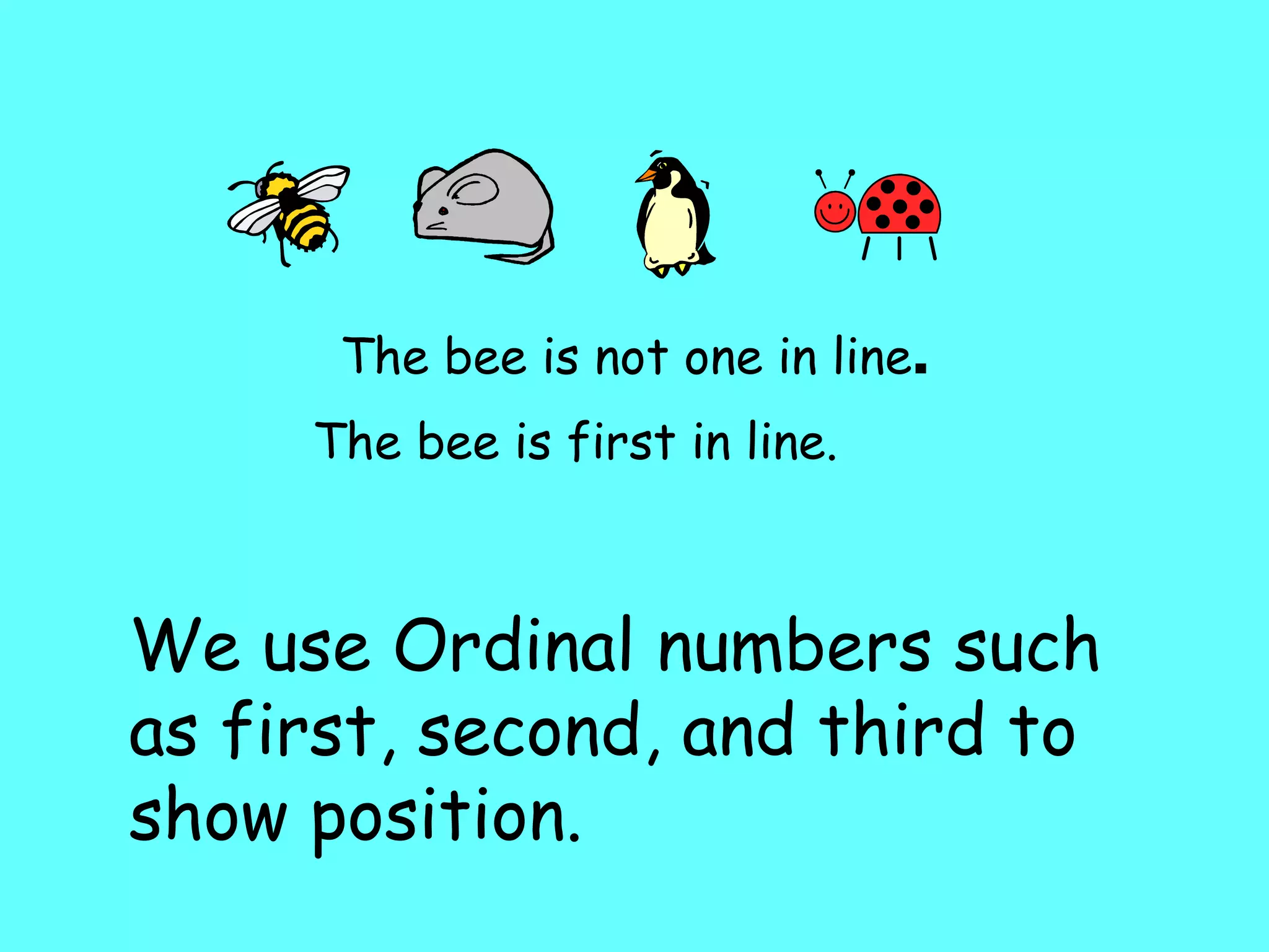 Ordinal numbers 6 to sem 16 | PPT