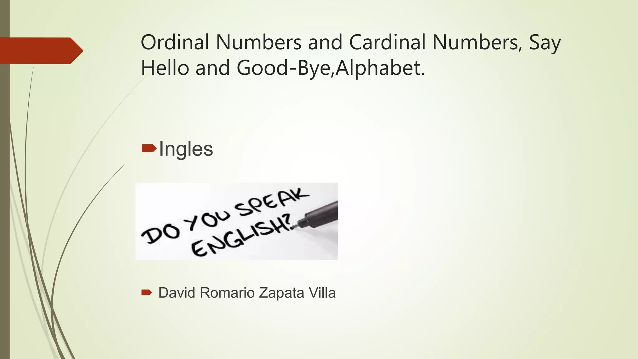 Ordinal numbers and cardinal numbers | PPTX