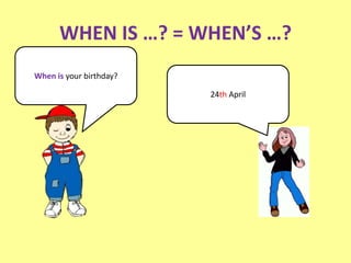 Ordinal numbers and months of the year | PPTX