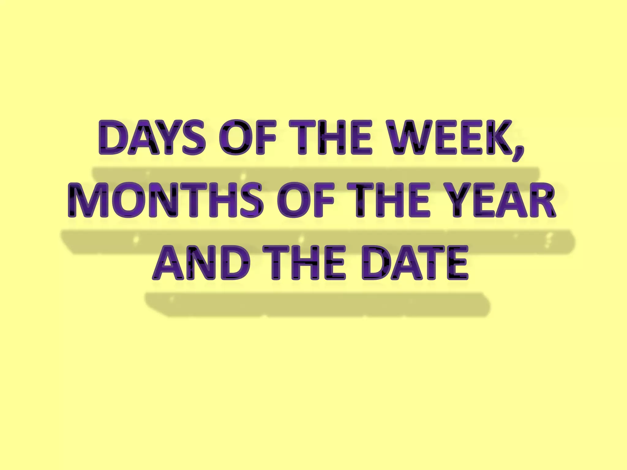 Ordinal numbers and months of the year | PPTX