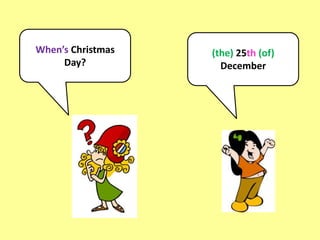 Ordinal numbers and months of the year | PPTX