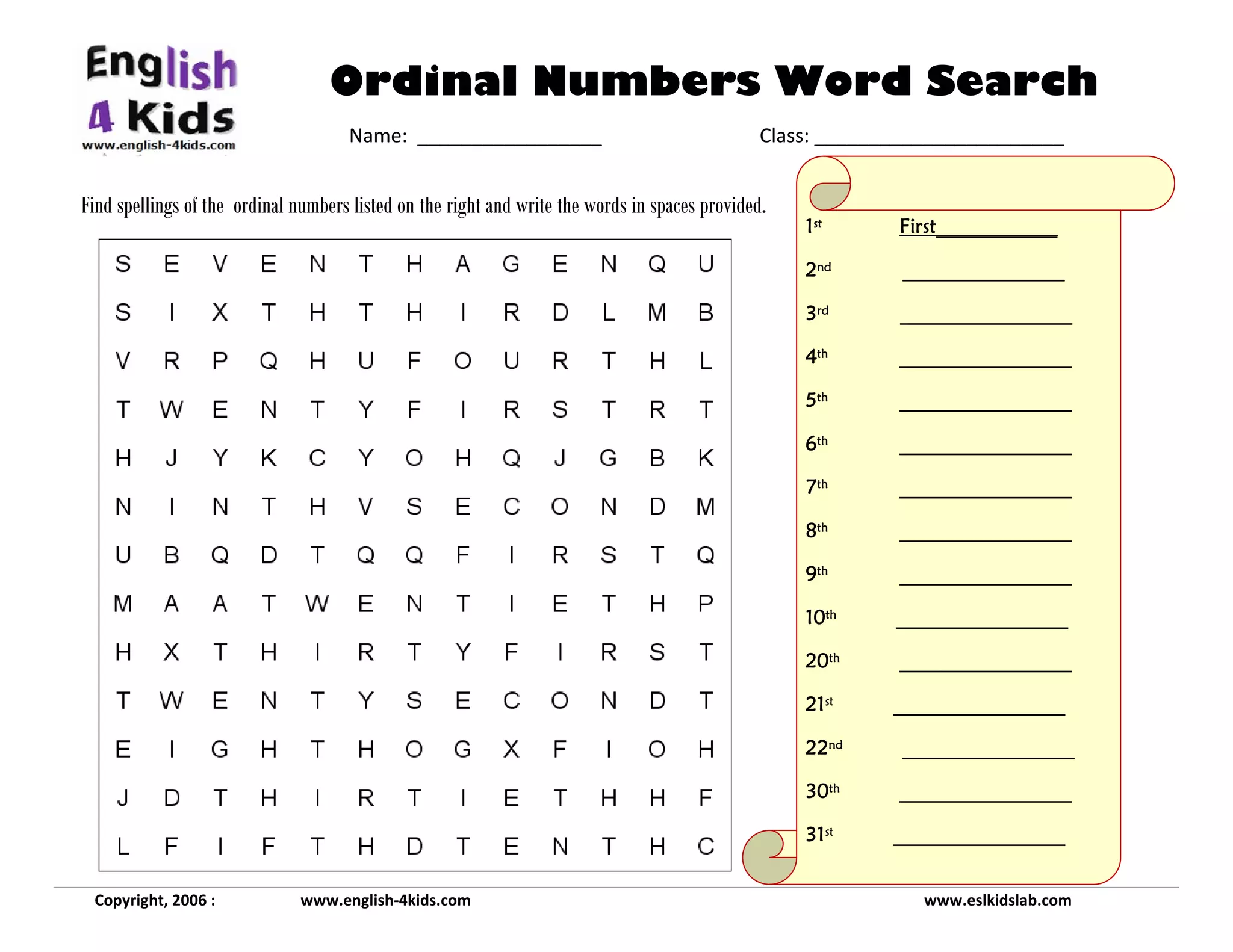 ordinal numbers word search.pdf