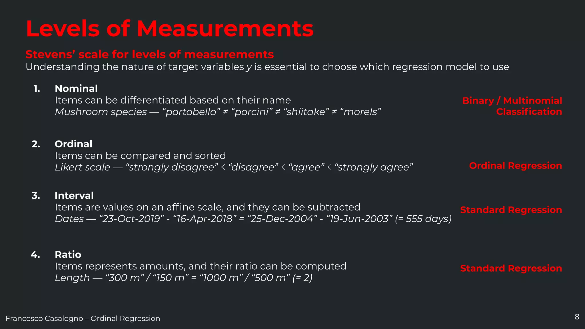 Ordinal Regression and Machine Learning: Applications, Methods, Metrics ...