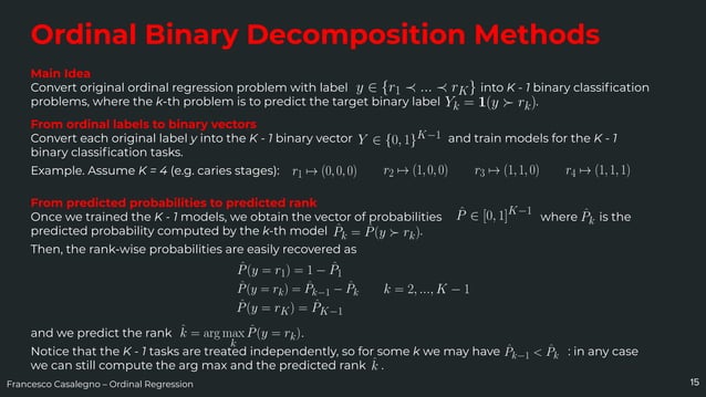Ordinal Regression and Machine Learning: Applications, Methods, Metrics ...