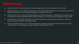 Ordinal Regression and Machine Learning: Applications, Methods, Metrics | PPT