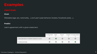 Ordinal Regression and Machine Learning: Applications, Methods, Metrics ...