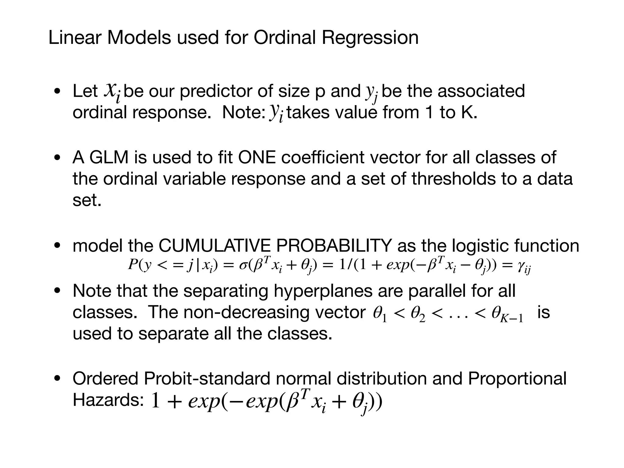Logistic Ordinal Regression | PPT Logistic Ordinal Regression | PPT