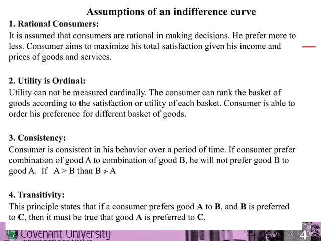 Ordinal Utility economics slide ppptx... | PPT