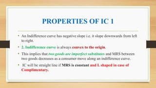 Ordinal utility indifference curve properties and MRS | PDF