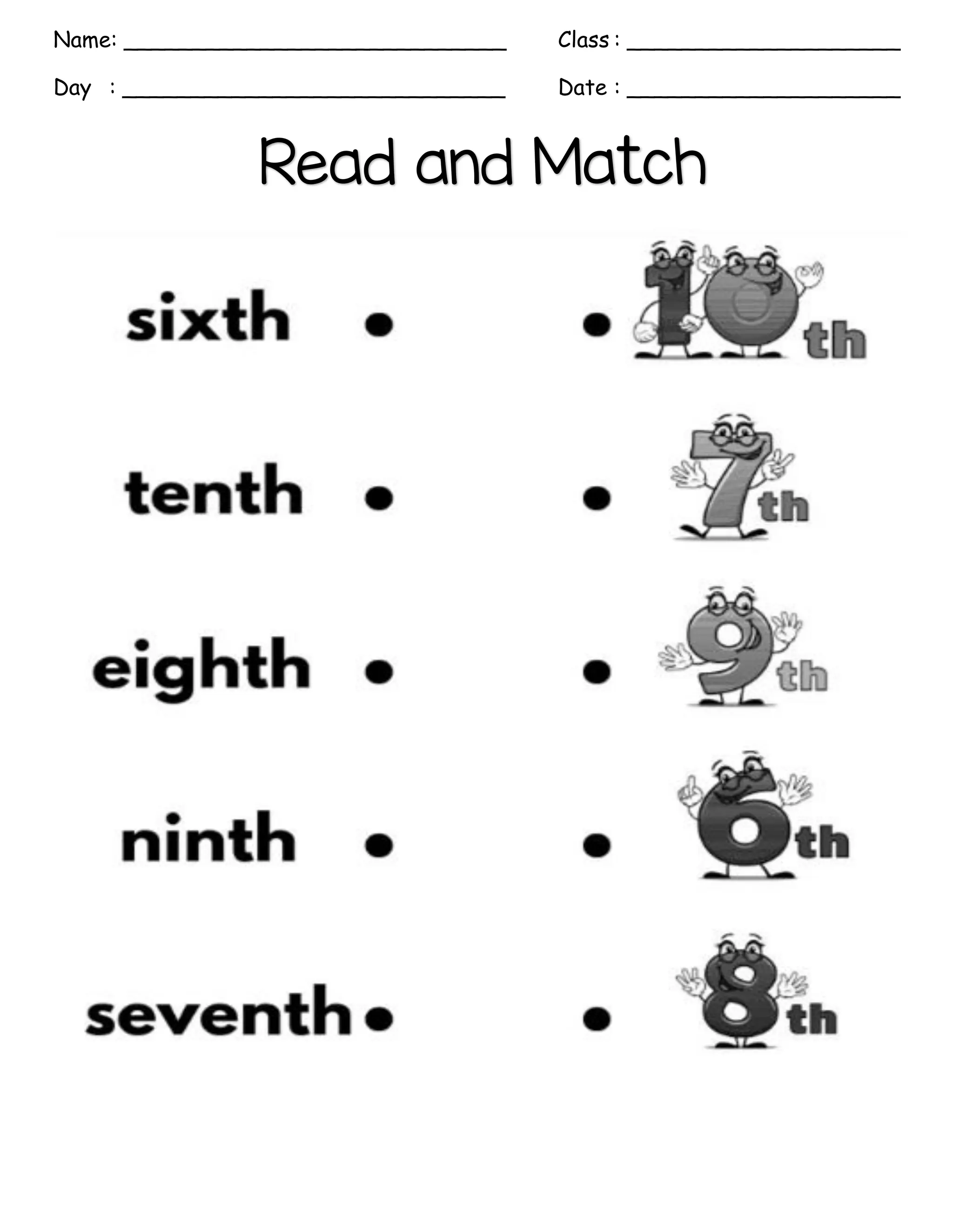 Worksheet on Ordinal Numbers 1st-10th.pdf