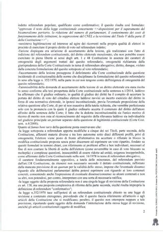 Ordinanza di rigetto con omissis 10.11.16