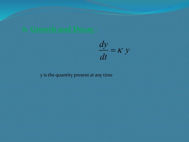 Ordinary differential equation | PPTX