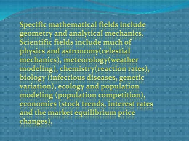 Ordinary differential equation | PPTX