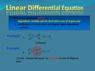 Ordinary differential equation | PPT